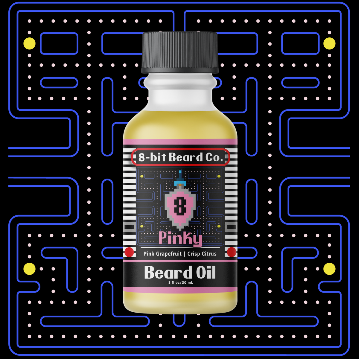 Pinky | Beard Oil - Pink Grapefruit, Crisp Citrus – 8bit Beard Co.